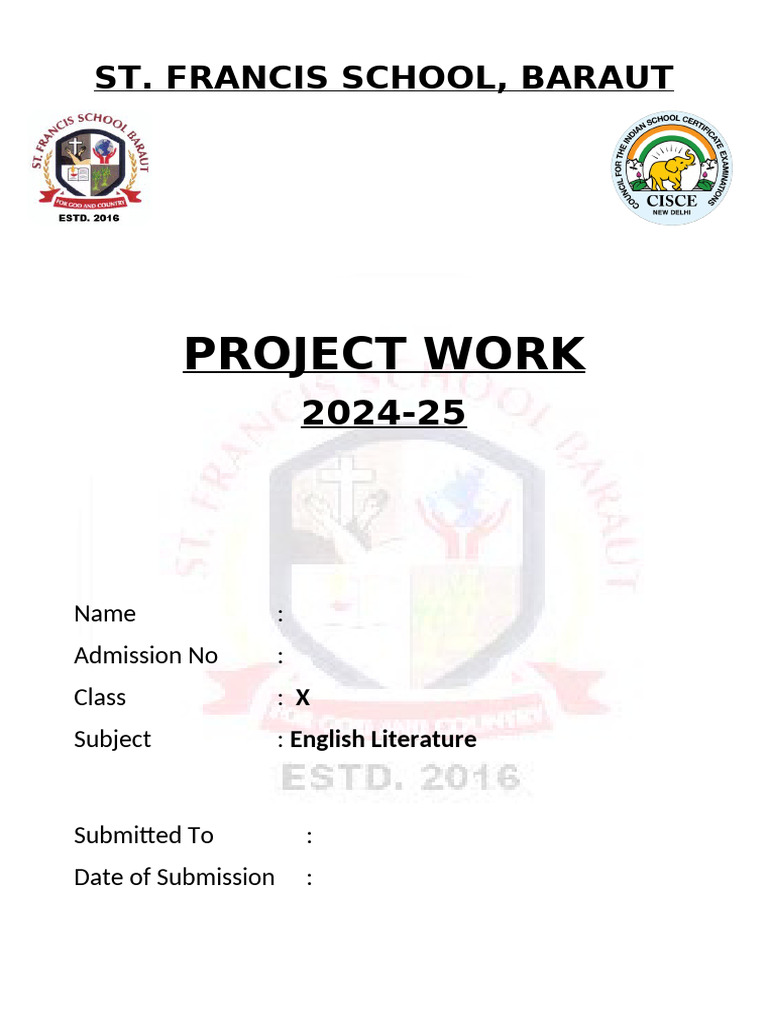 Project Format | PDF
