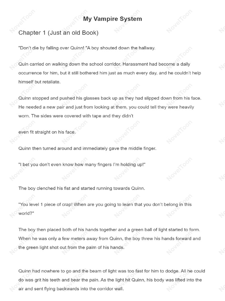 My Vampire System | PDF