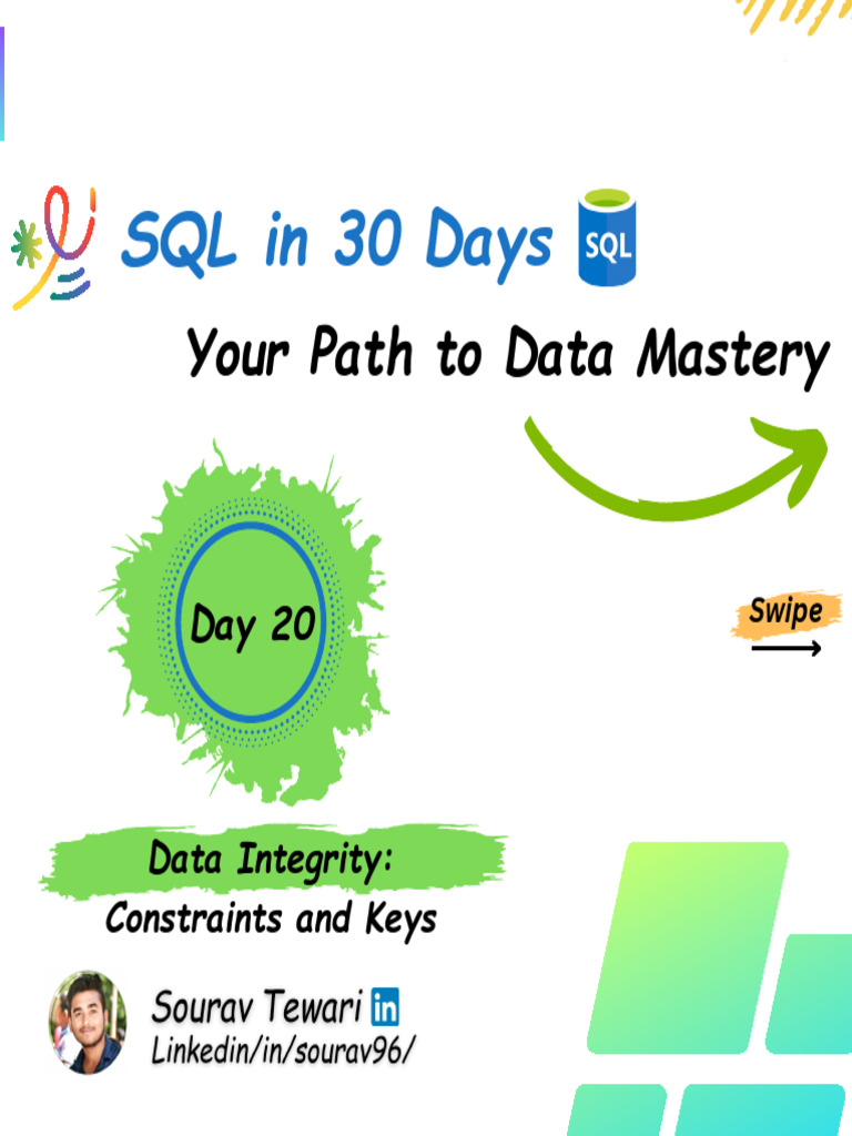 Day 20 Data Integrity Constraints And Keys Pdf 8416