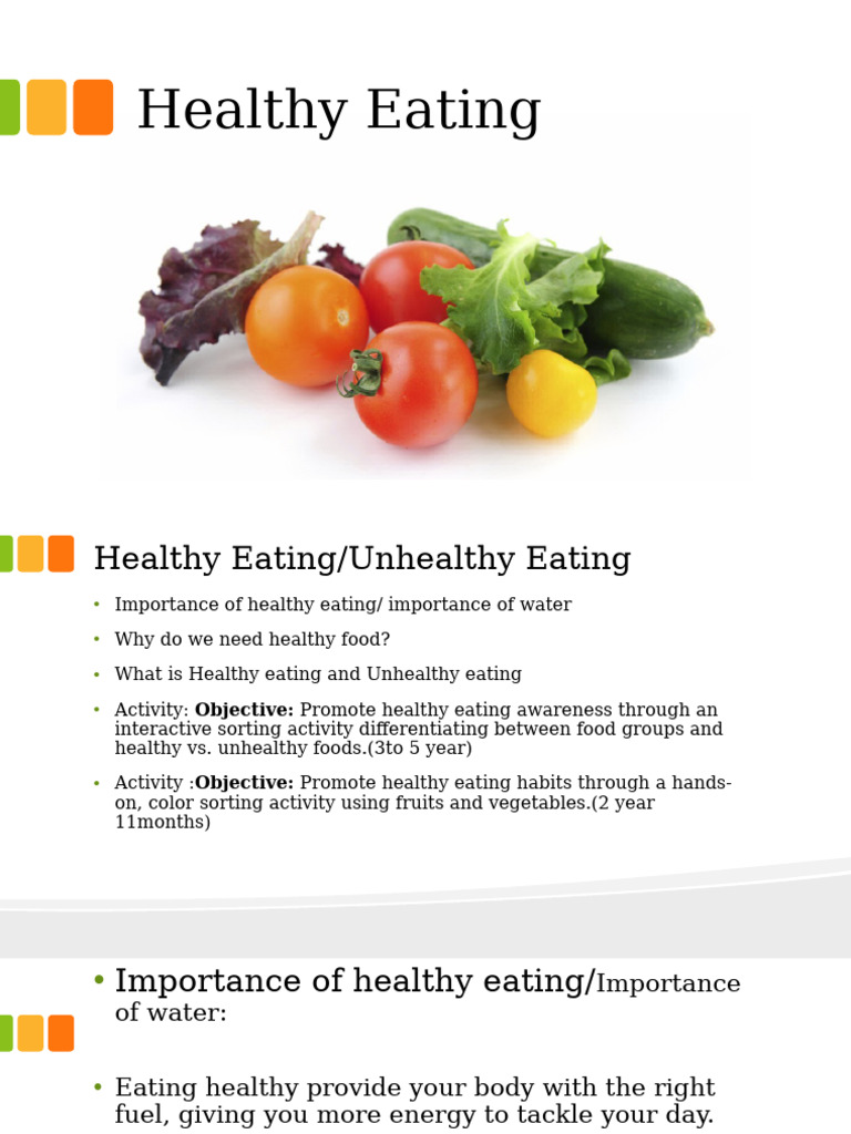 Healthy Eating for Young Kids | PDF | Wellness