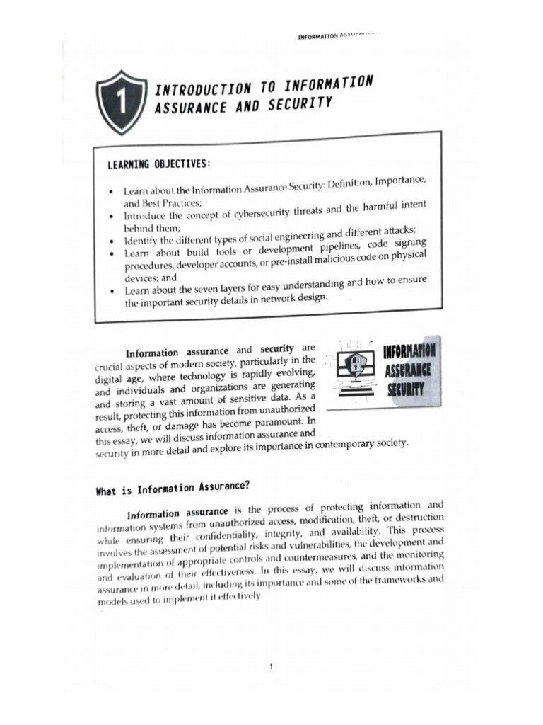 Information Assurance | PDF