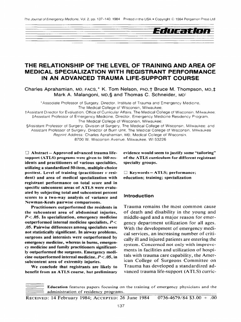 Aprahamian 1984 | PDF