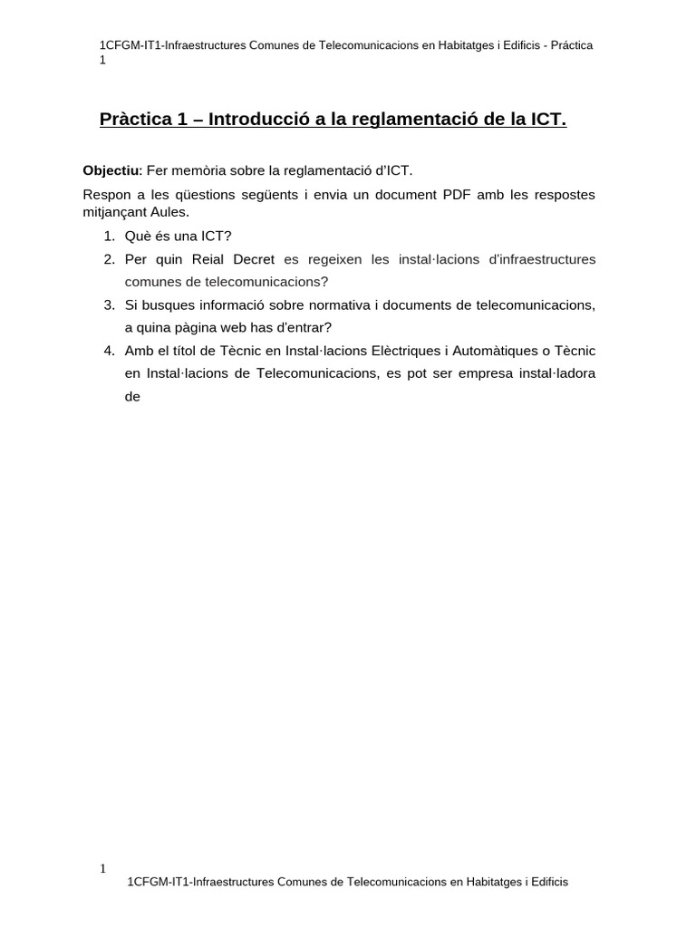 Pràctica 2 - ICTV | PDF