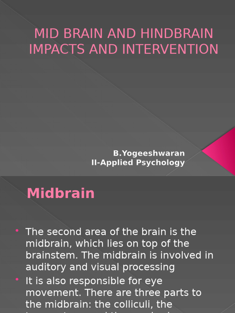 Mid Brain and Hindbrain . | PDF
