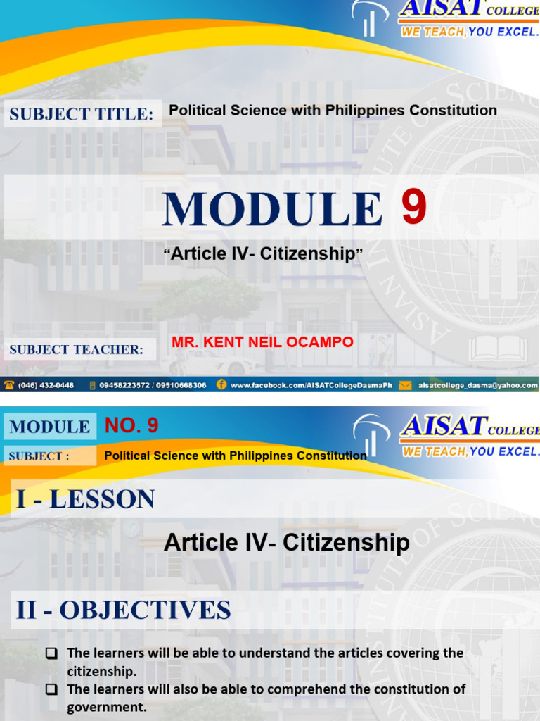 KNO Module9 SocSci PPT 2022 | PDF