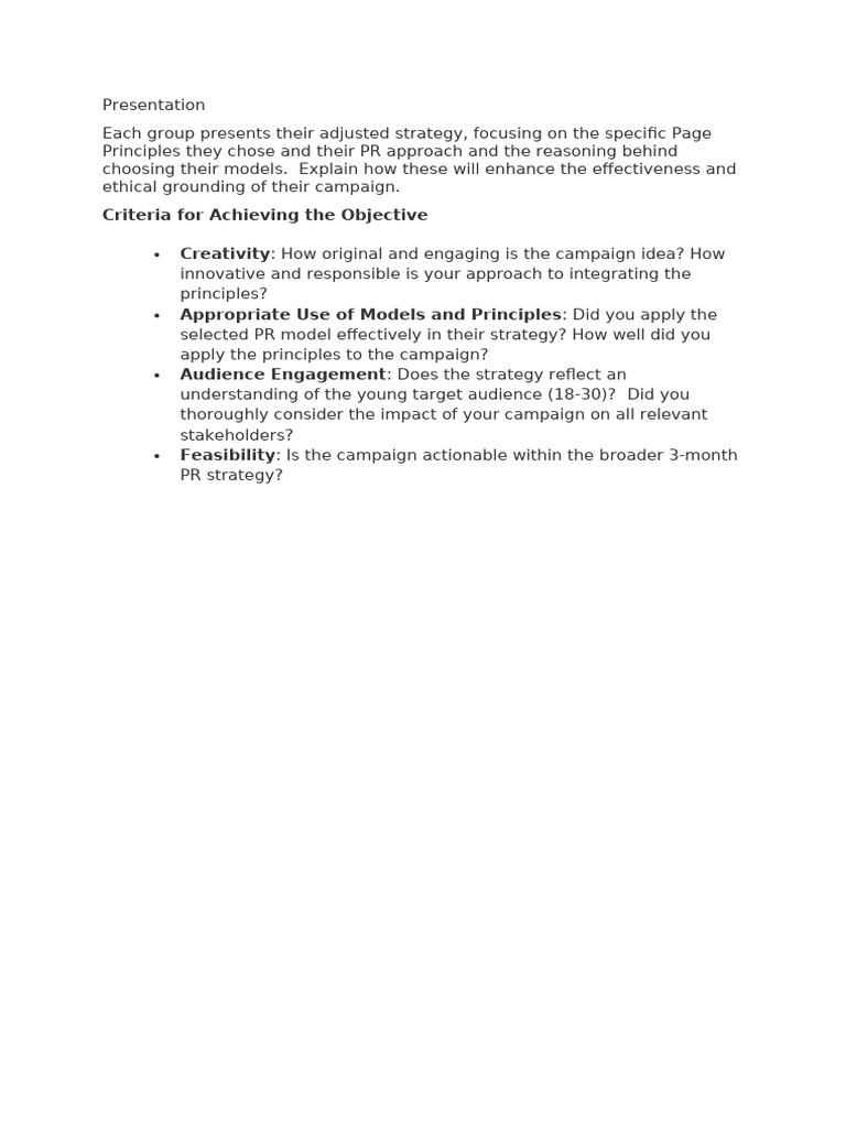 (TUT) Page Principles and Grunig and Hunt's Four Models | PDF