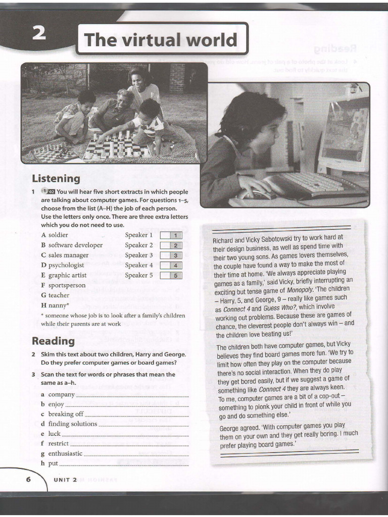 Workbook - Unit 2 | PDF