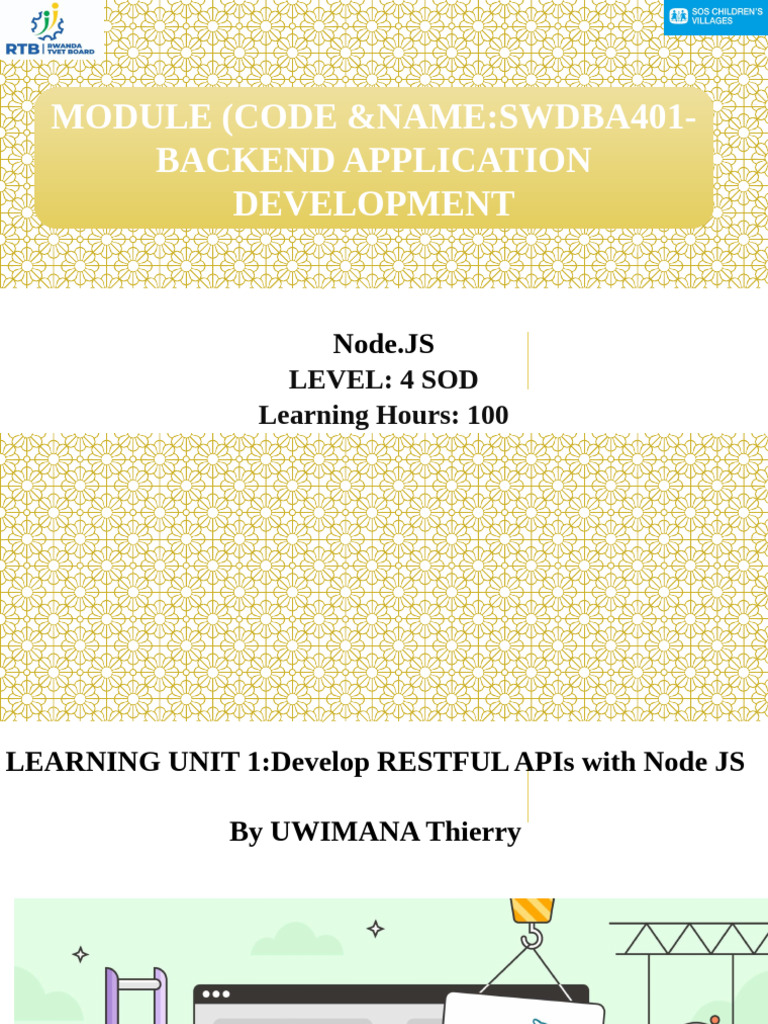 Node - Js Key Concepts (APIs) | PDF
