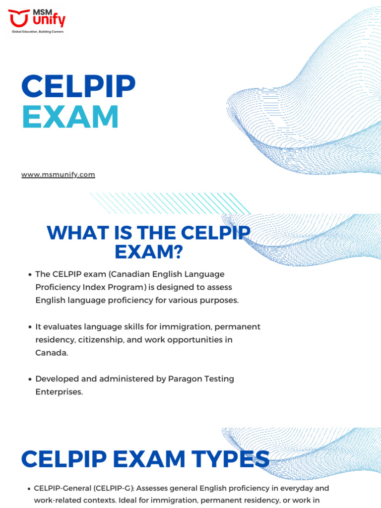 Types of CELPIP Exams: A Detailed Comparison | PDF