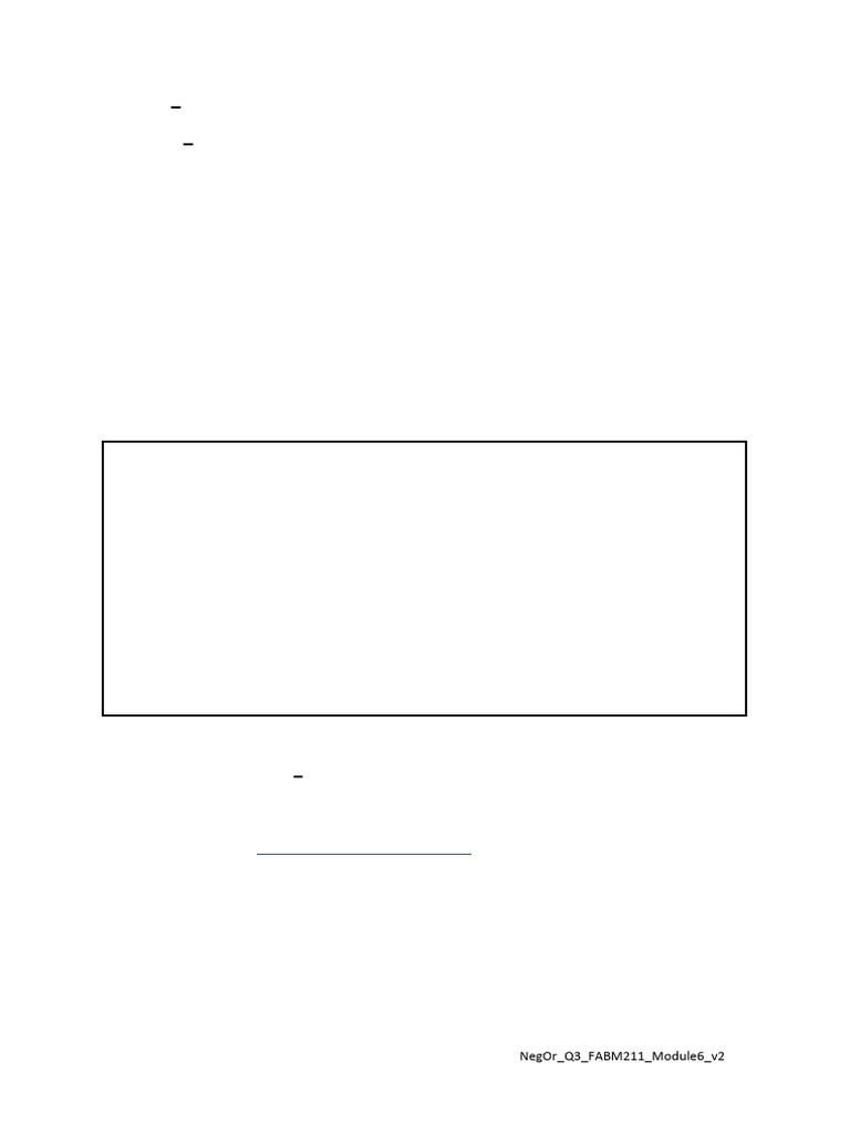 FABM2 Q3 Module 6 | PDF