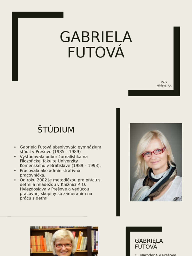 Gabriela Futovã¡ | PDF