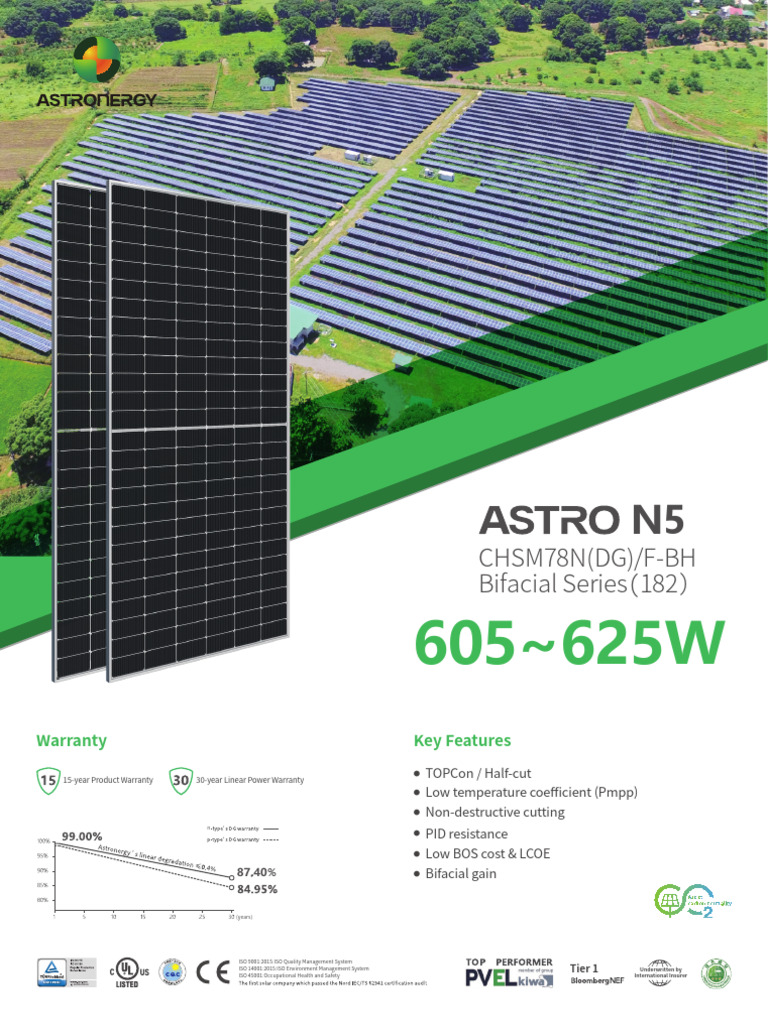 Astronergy 605~625W DATASHEET | PDF
