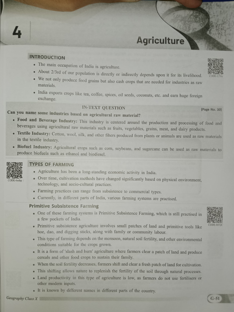 Geography Class 10th | PDF | Agriculture | Science & Mathematics