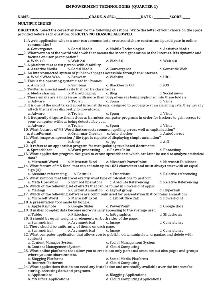 EMP.TECH.-REVIEWER | PDF