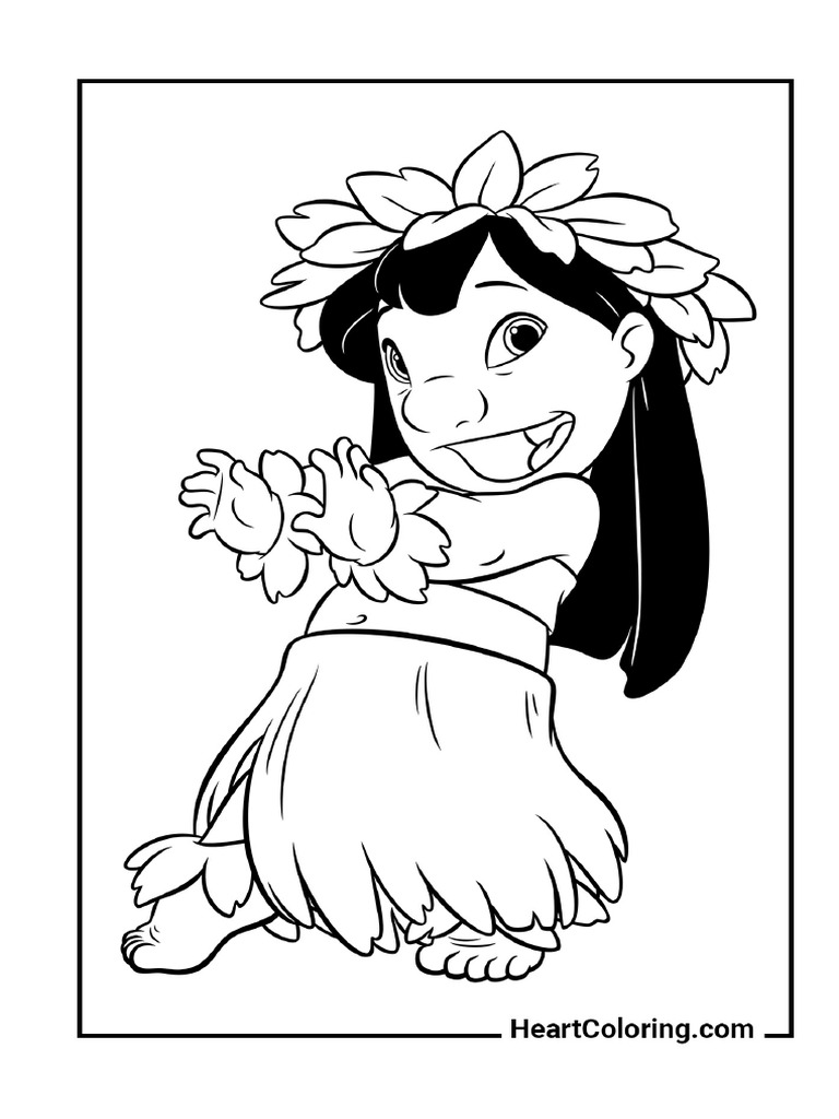 4226 16 Dancing Lilo Lilo and Stitch Coloring Pages | PDF