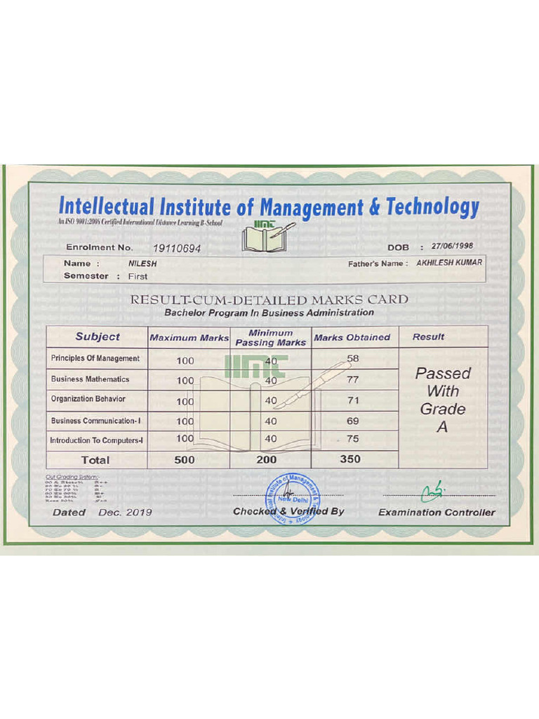 Graduation Certificate | PDF