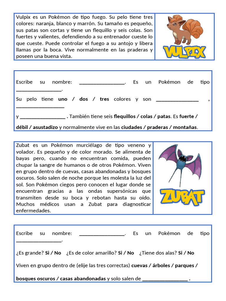 Lecturas Pokémon 1 | PDF
