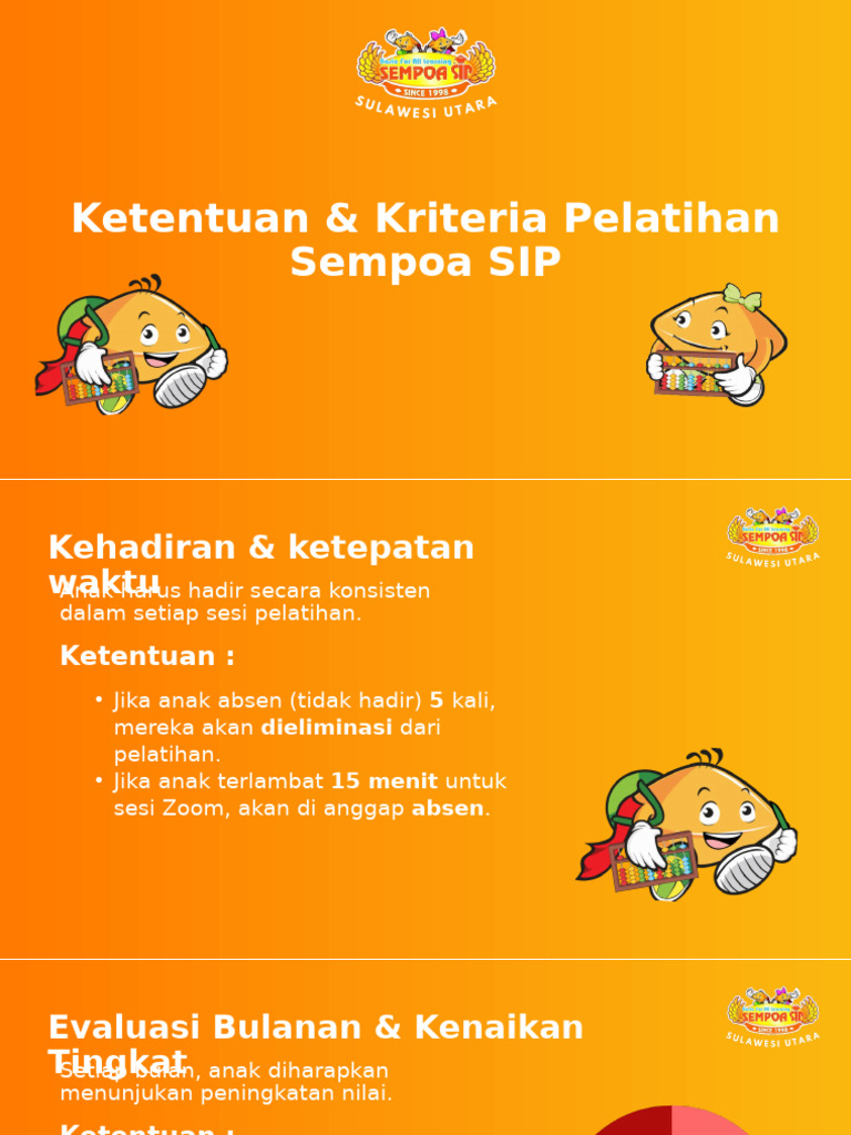 Ketentuan & Kriteria Pelatihan Sempoa SIP.pptx | PDF