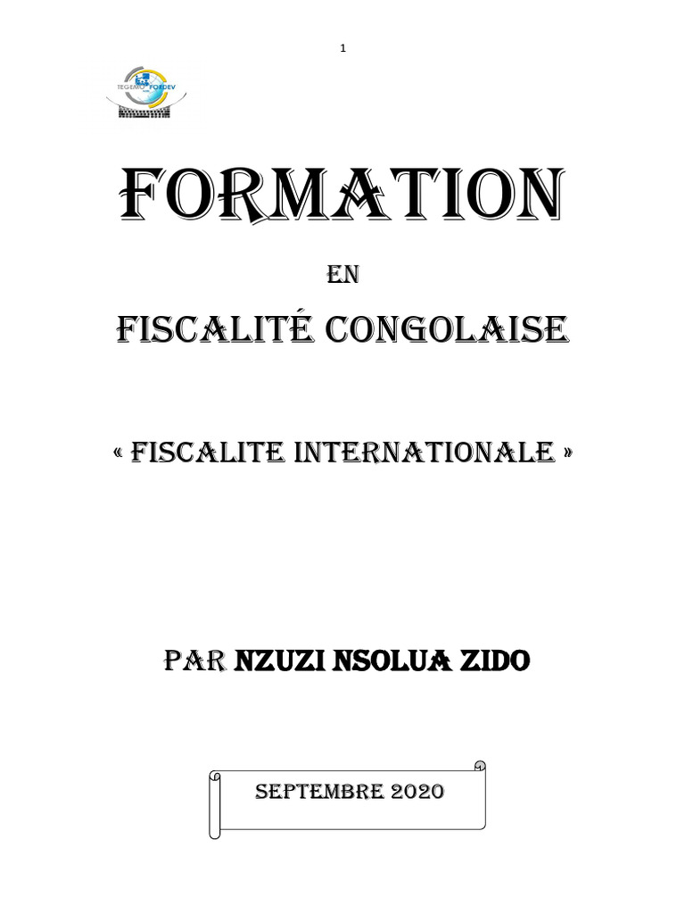 Fiscalite Internationale PDF | PDF