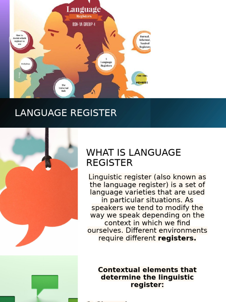 Language Register | PDF