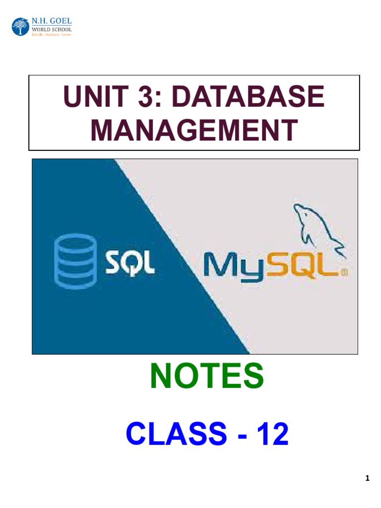 Database Management System (DBMS) | PDF