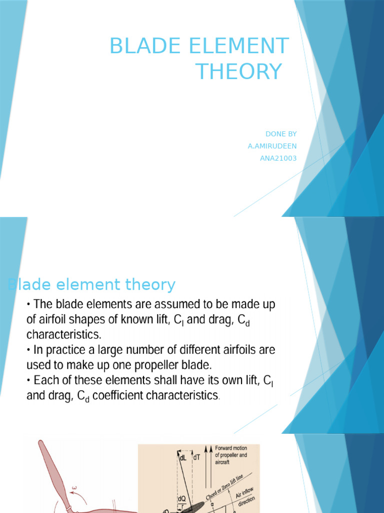 Blade Element Theory | PDF