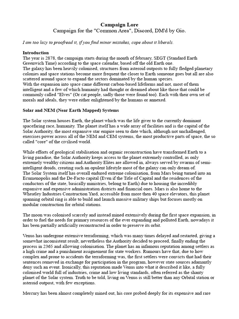 Galaxy Lore PDF | PDF