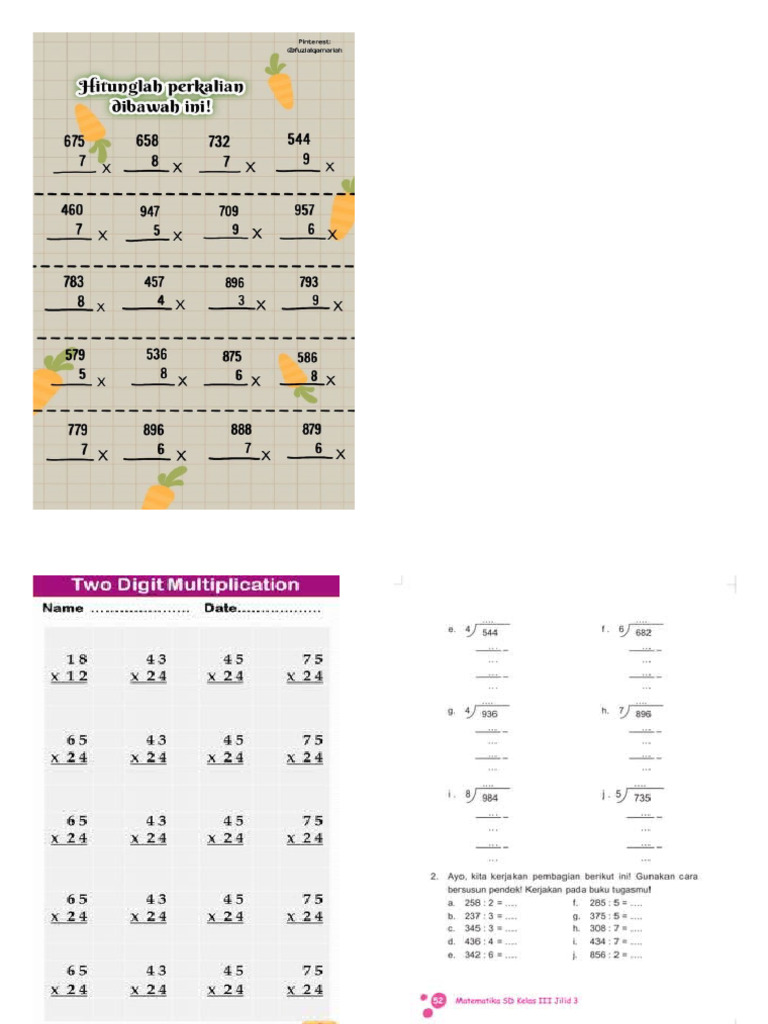 Soal Perkalian Ratusan Kelas 4 | PDF