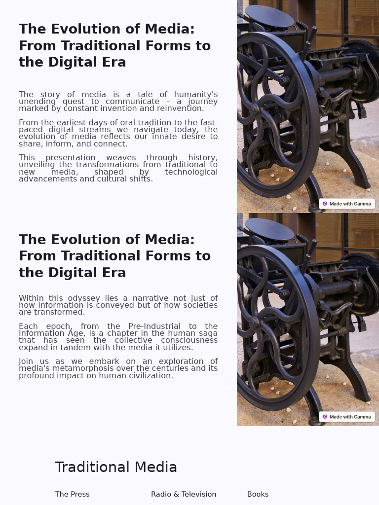MIL-The-Evolution-of-Media-From-Traditional-Forms-to-the-Digital-Era | PDF