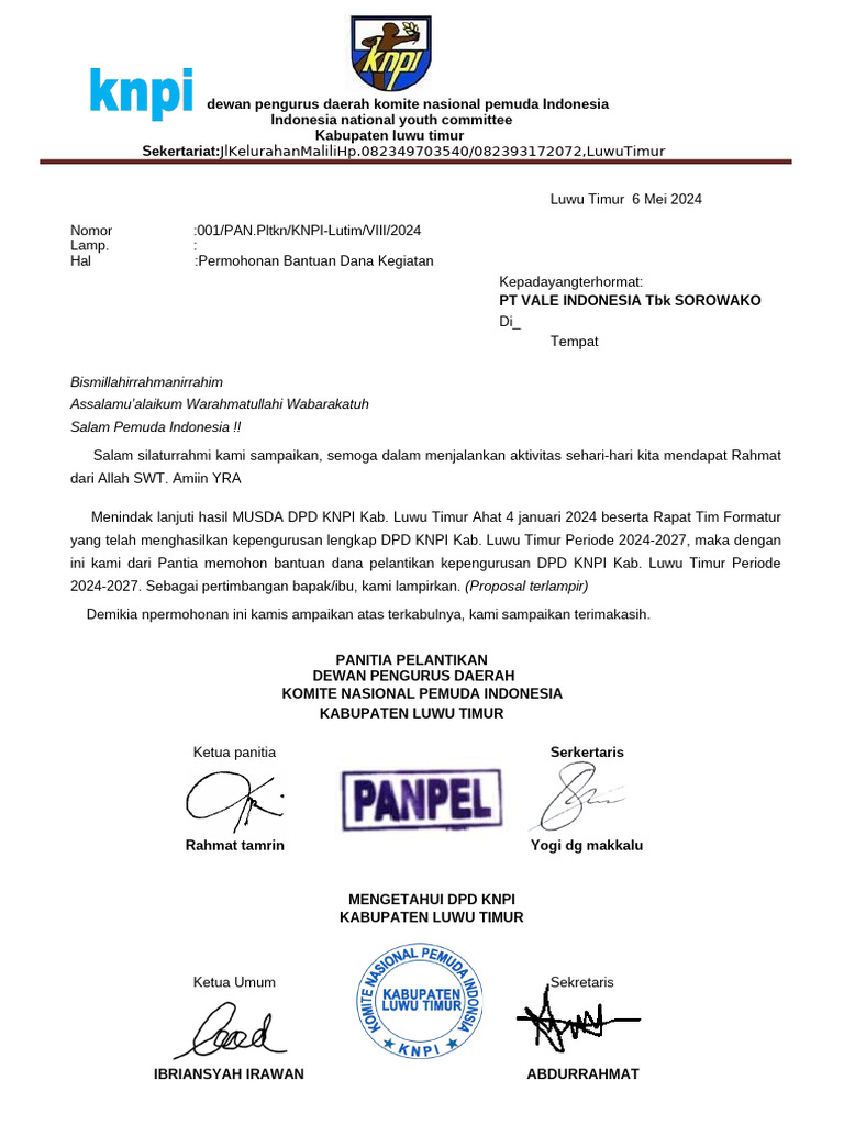 Proposal Knpi Lutim Fix | PDF