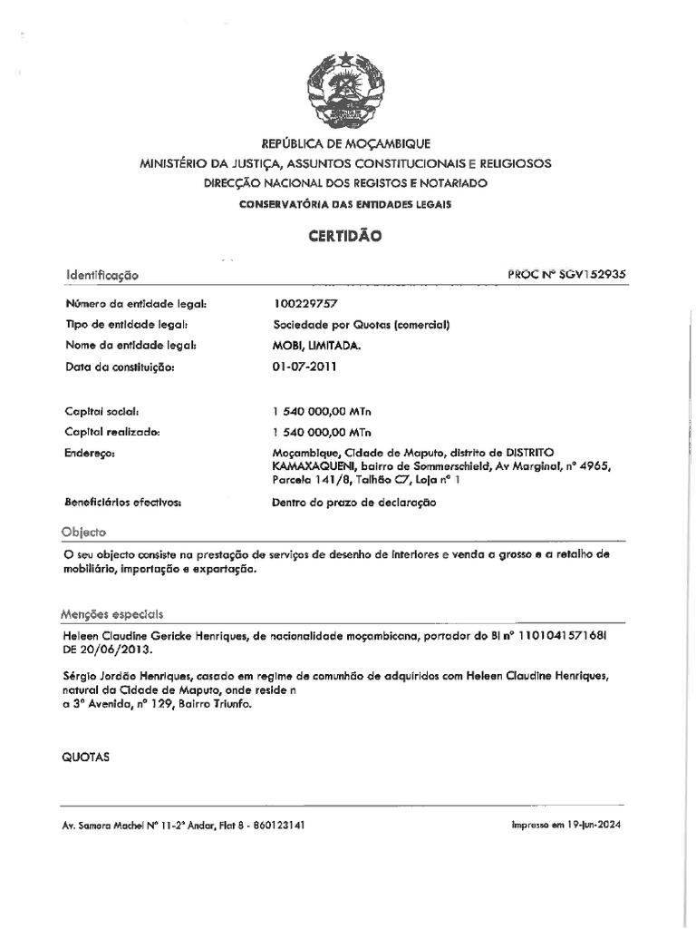 Certidao Comercial (14) - Compressed | PDF