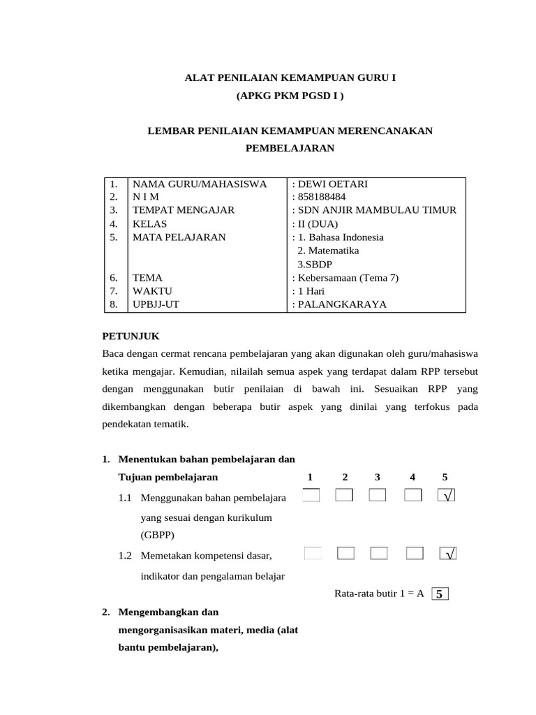 Apkg 1-2 PKM, RPP 11-13 Link Praktik | PDF