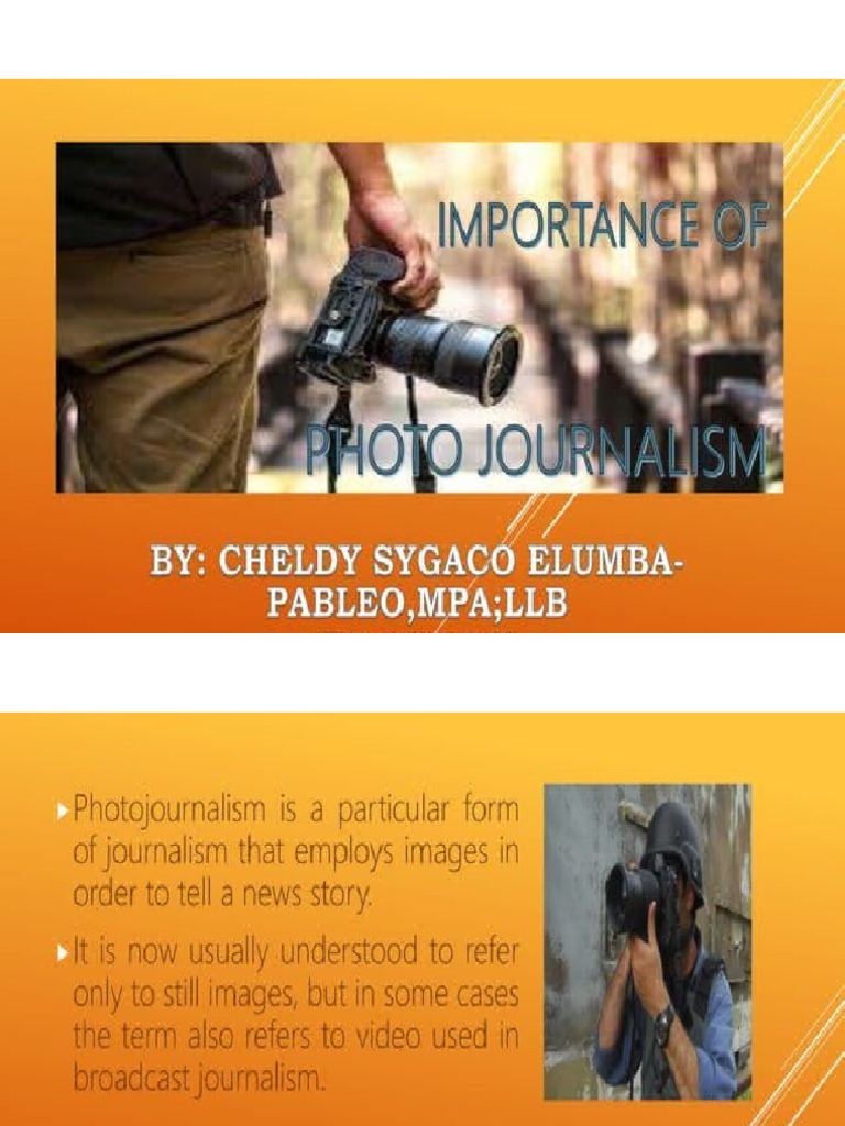 Photography and Photojournalism | PDF