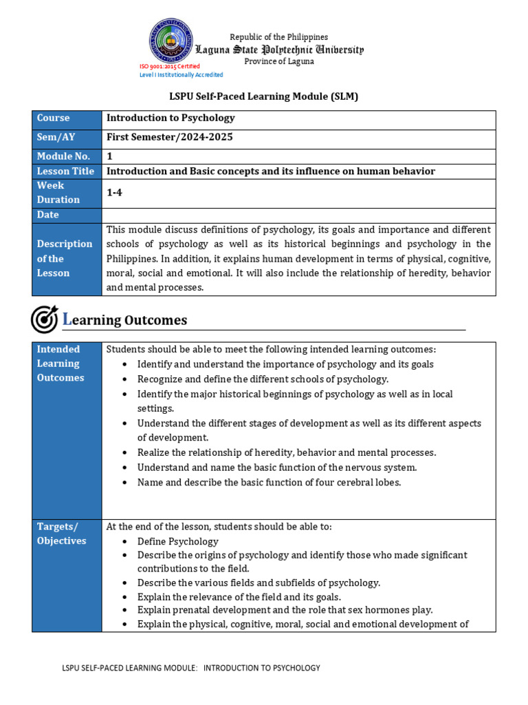 Moraleja BCPsy1 SLM1 | PDF