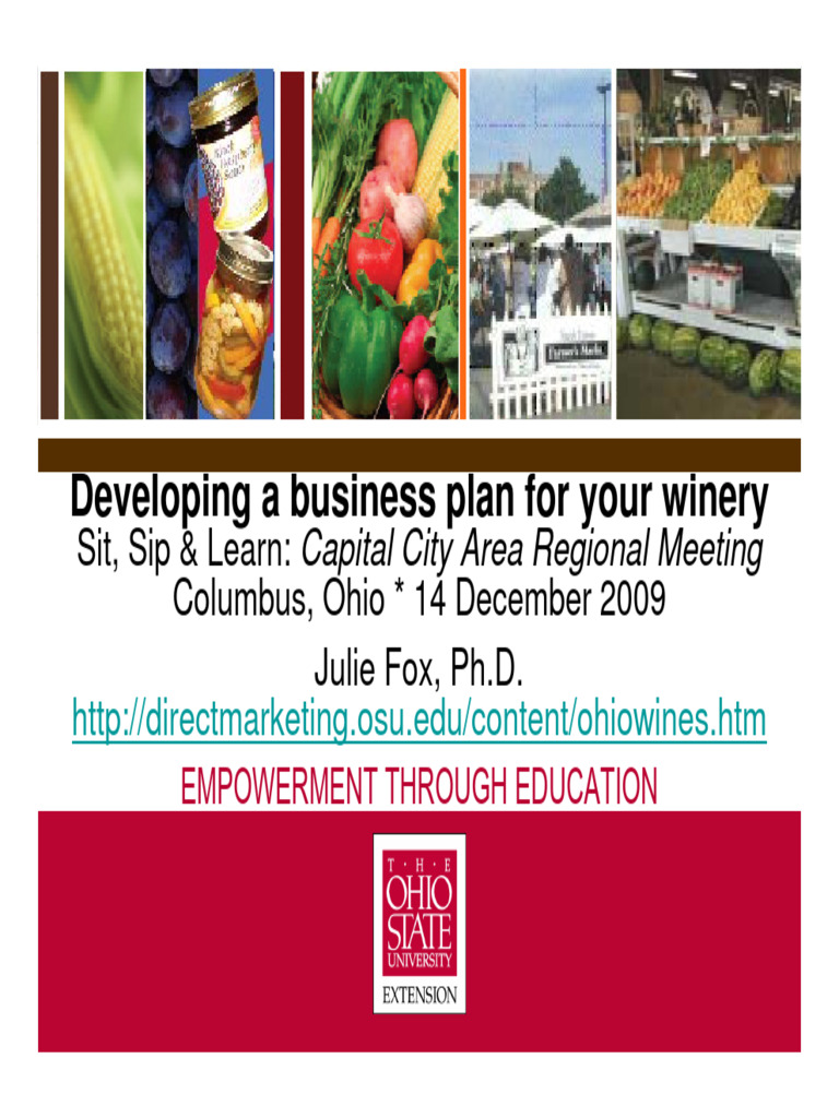 Wine Business Planning PPTDec 09 | PDF