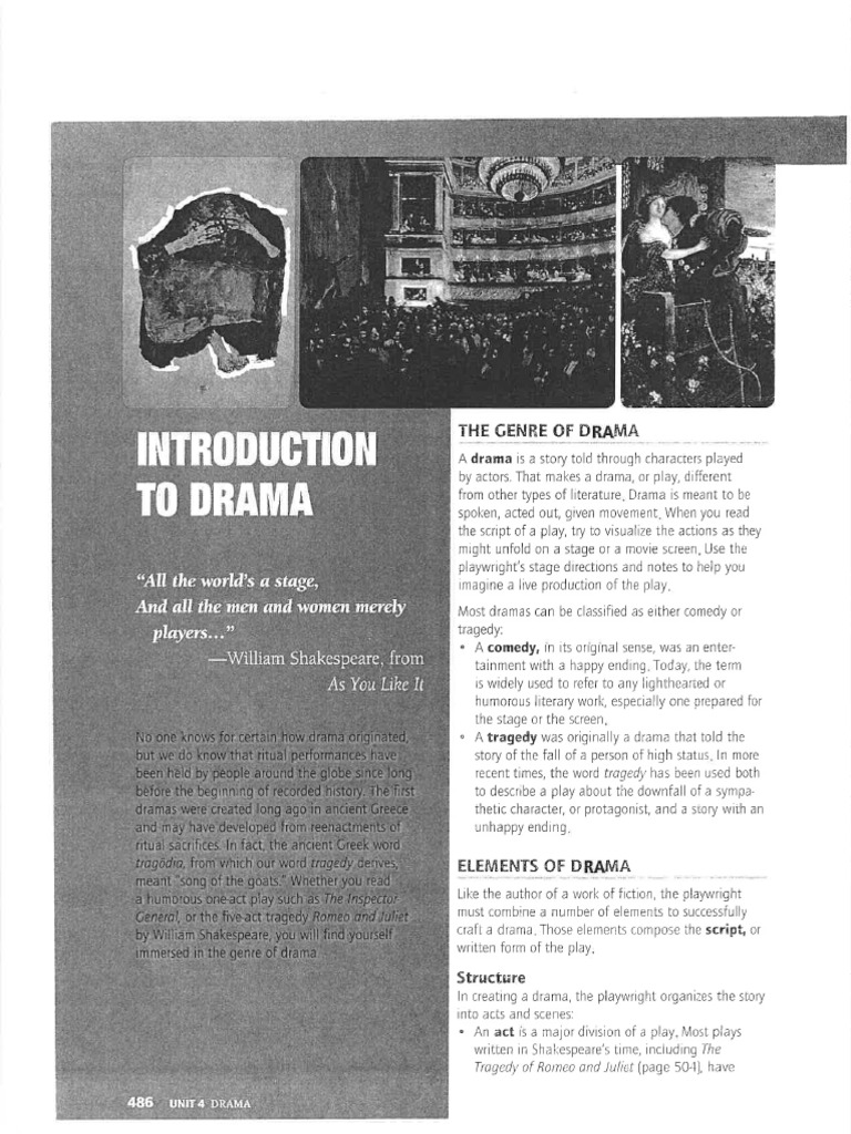 Introduction To Drama | PDF