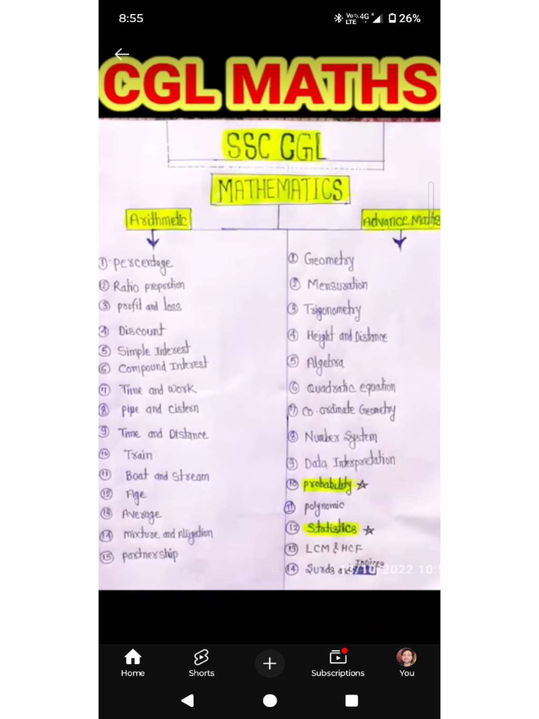 Arithmetic All Topics in Hindi | PDF