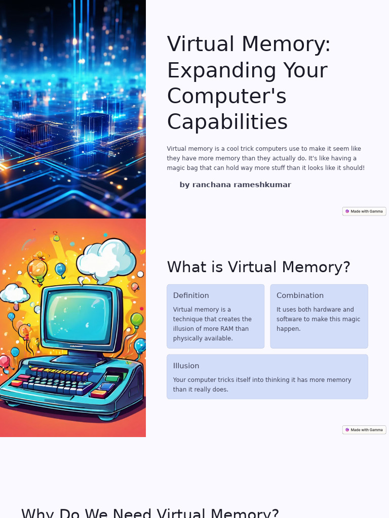Virtual Memory Expanding Your Computers Capabilities | PDF