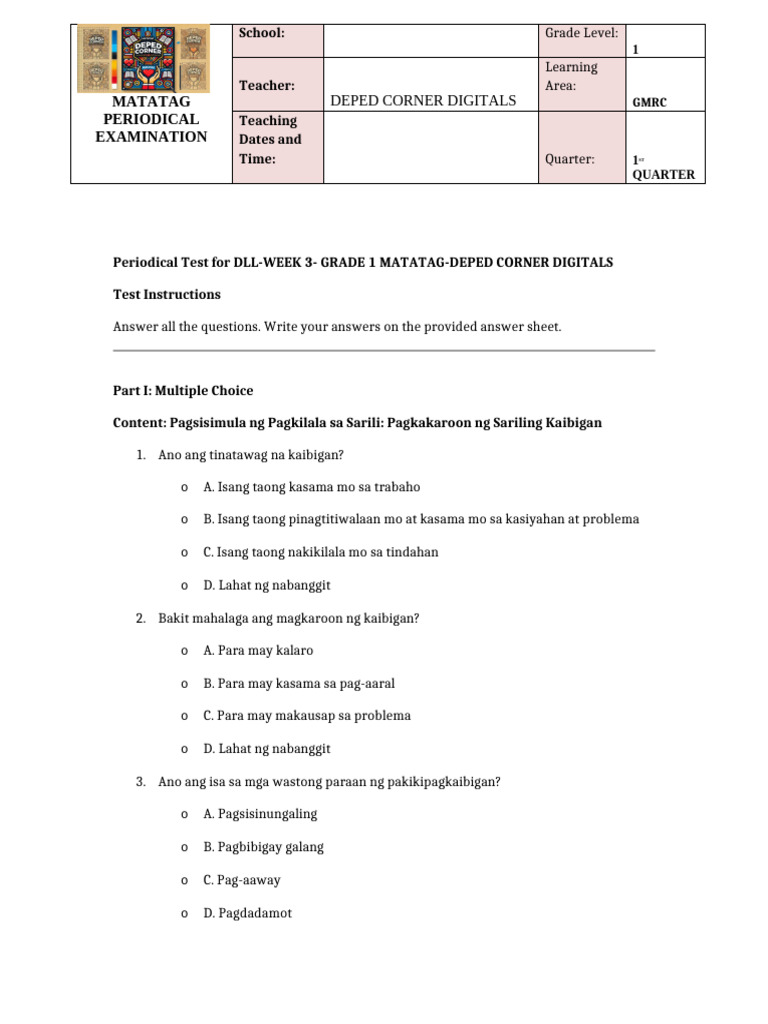 Pt-Week 3-GMRC - Deped Corner Digitals | PDF