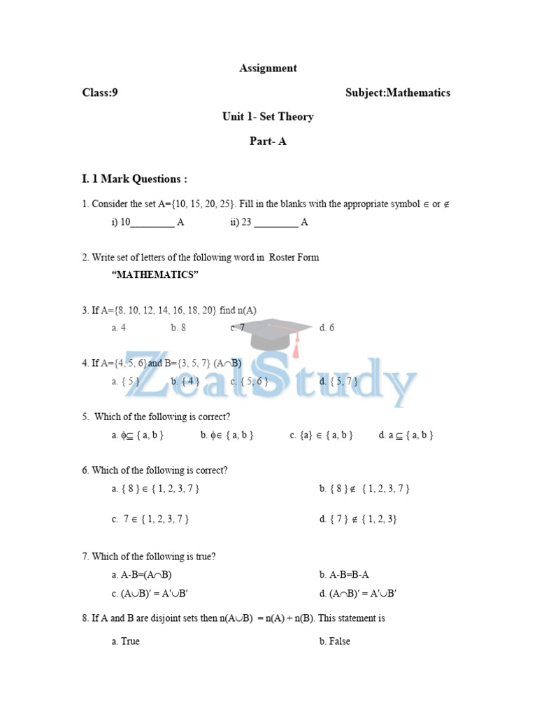 9th Maths - EM | PDF