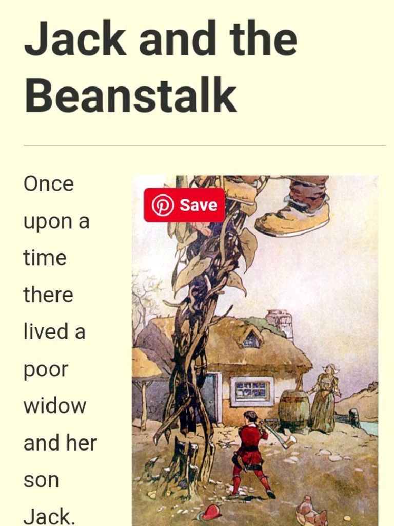 Jack and The Beanstalk | PDF