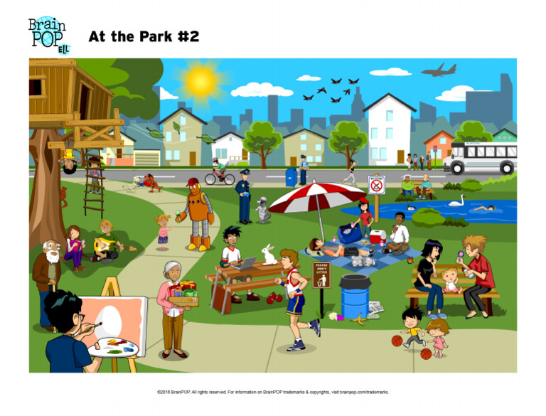 At the Park Action Image-find the Differences | PDF