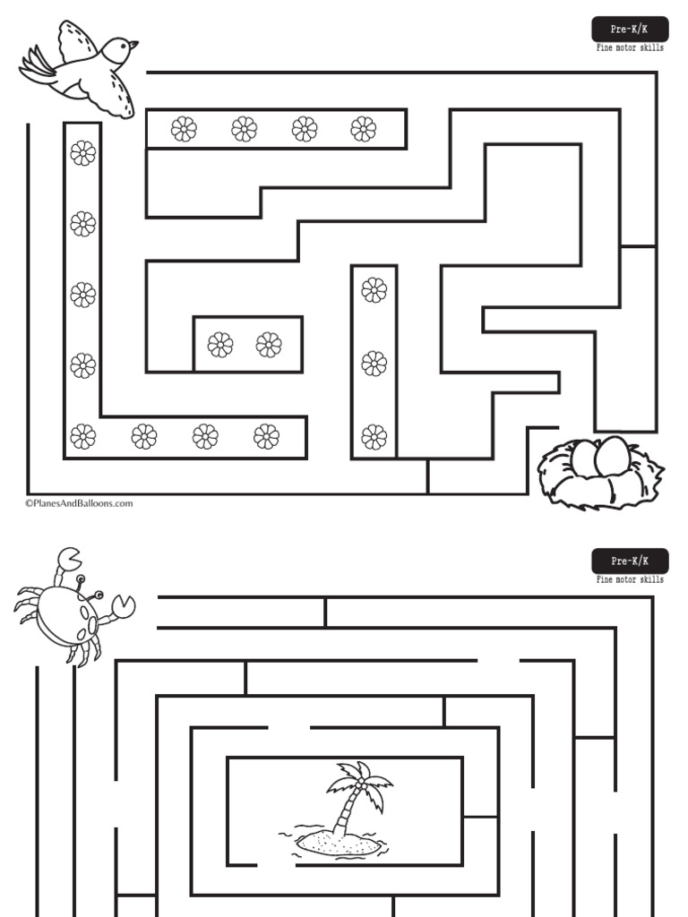 Free Printable Mazes For Preschoolers | PDF