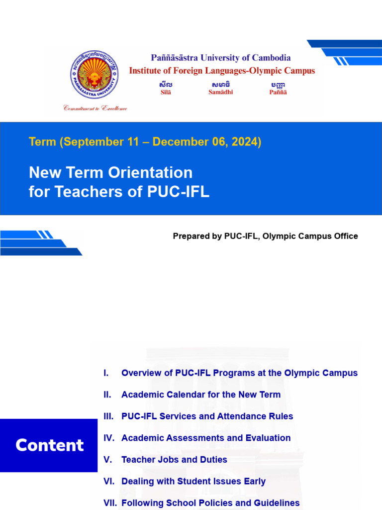 New Teacher and Staff Orientation (Sep 11 - Dec 06, 2024) | PDF