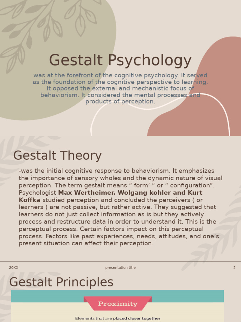 Gestalt Psychology Pdf