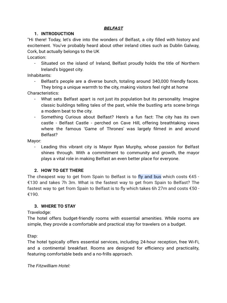 Belfast | PDF