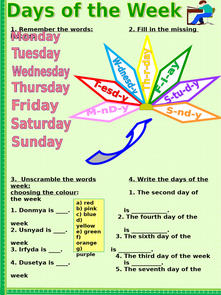days_of_the_week | PDF