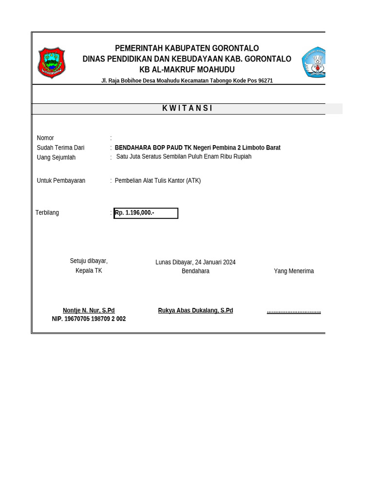 SPJ Bop Bulan April Atk | PDF