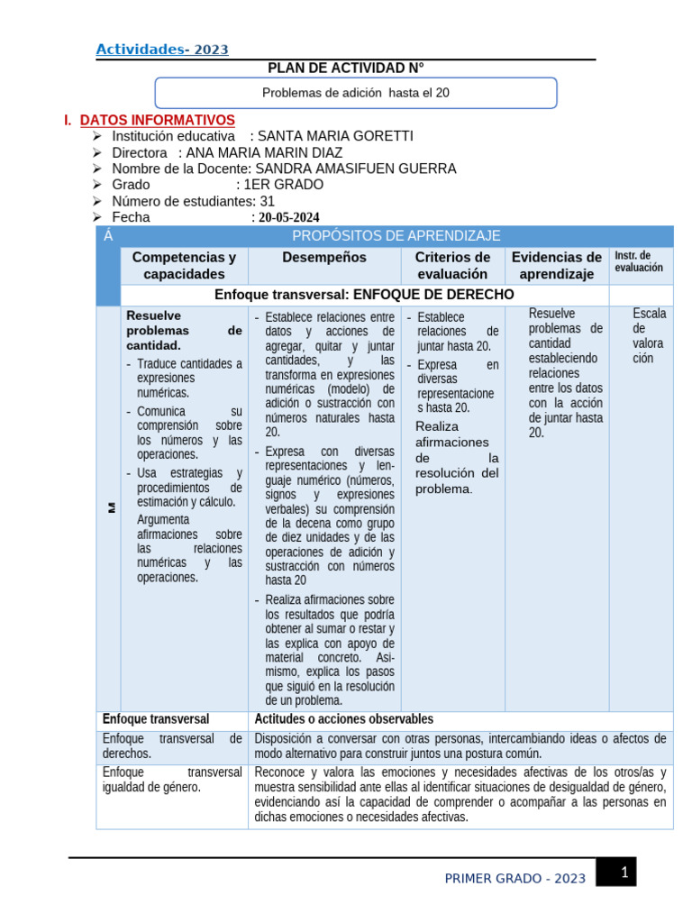 1° - Actividad - 02 - de Mayo - N°2 - Mate | PDF