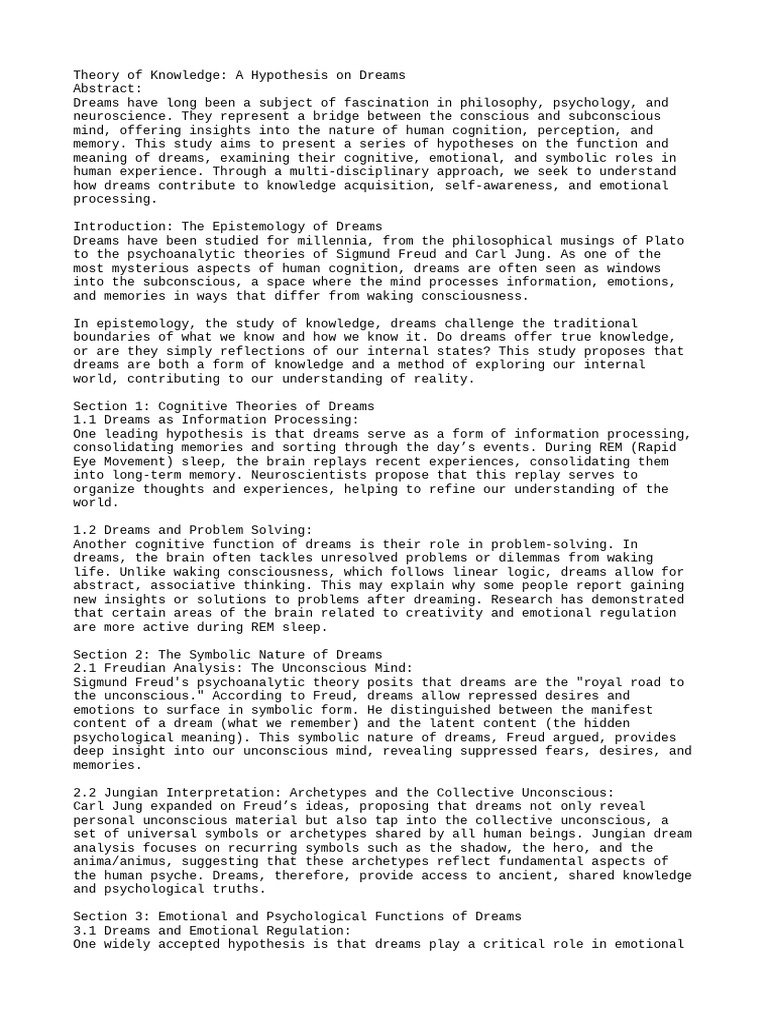 Theory of Knowledge Part 1/2 | PDF